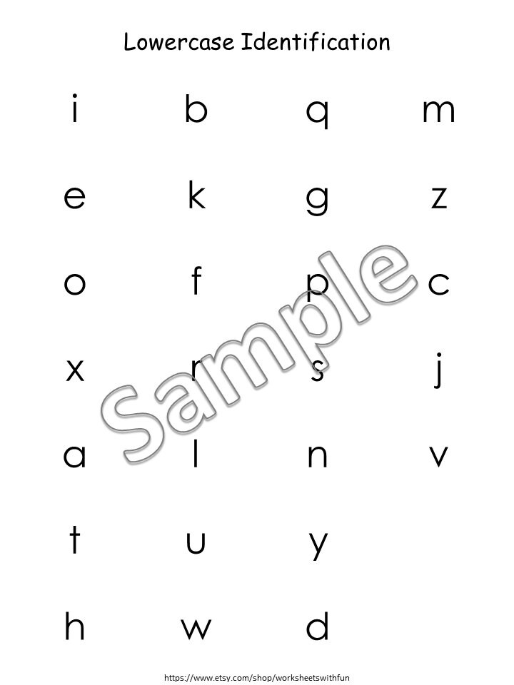 Alphabet Review and Assessment Worksheets | 40 Printable ABC Activities ...