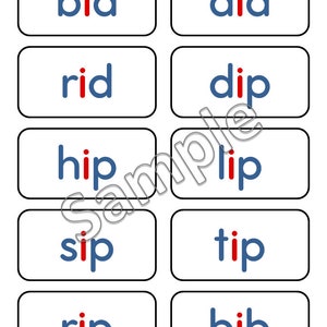 Phonics, CVC Word Flashcards, Consonant Vowel Consonant, Spelling ...