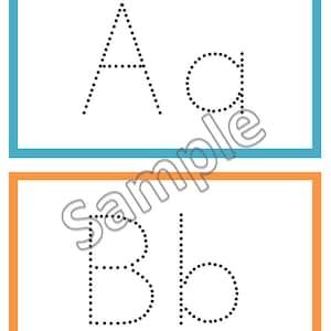 Alphabet Tracing, A to Z Cards Printable, Tracing ABC Letters for Kids ...