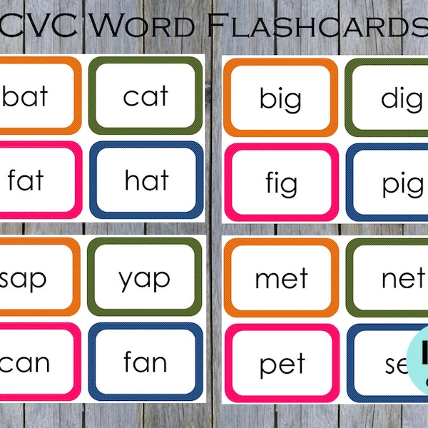 Montessori Cvc Cards - Etsy