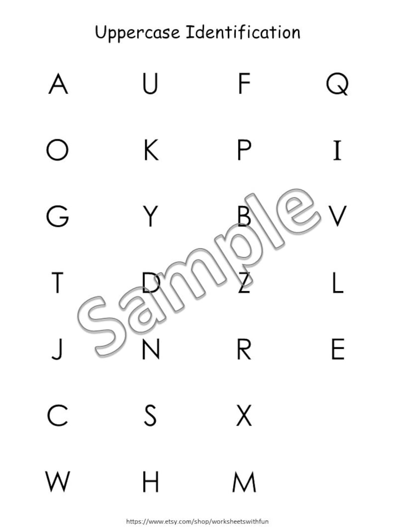 Alphabet Review and Assessment Worksheets | 40 Printable ABC Activities ...