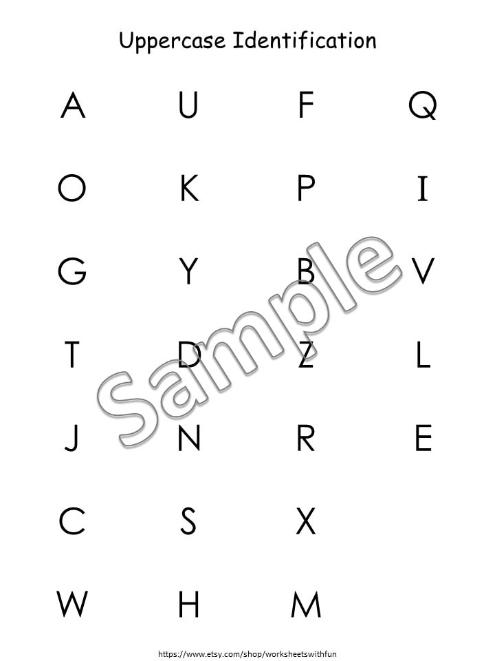 Alphabet Review and Assessment Worksheets | 40 Printable ABC Activities ...