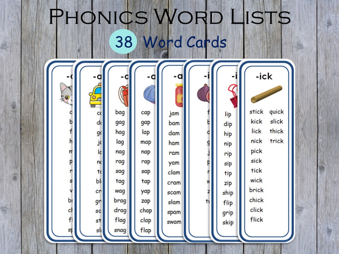 Learn to Read CVC Words, Phonics Cards Printable, Kindergarten Reading ...