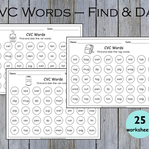Learn to Read CVC Words Phonics Cards Printable Kindergarten - Etsy