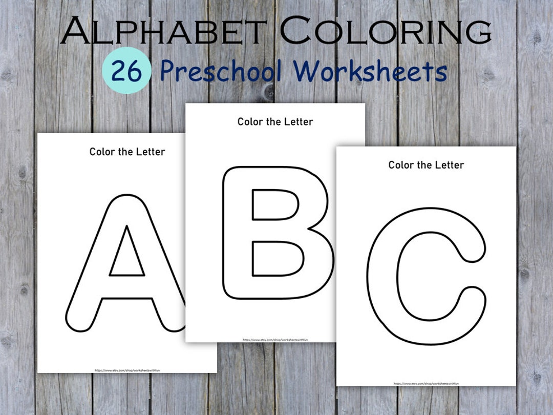Preschool Letters of the Week, Alphabet Uppercase Coloring Worksheets ...