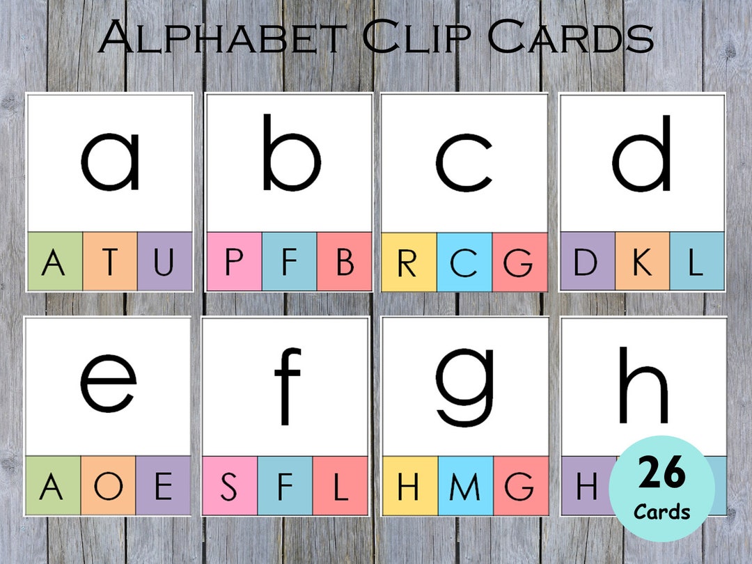 Tarjetas del alfabeto imprimibles Tarjetas didácticas de - Etsy México