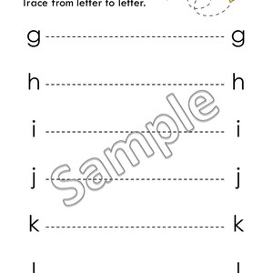 Tracing Worksheets, Preschool Printable, Tracing Letter to Letter ...