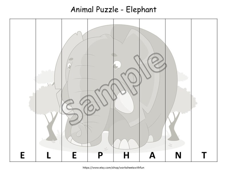 Buy Toddler Animal Puzzle Busy Book Printable Preschool Online in India ...