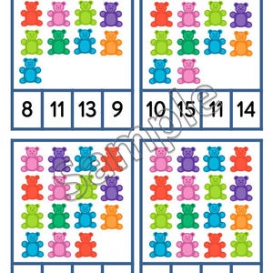 Montessori Counting Activity for Toddlers, Number Match Practice 1 to ...