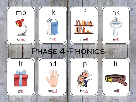 Phase 4 Phonics Flashcards Printable for Kids Phonics - Etsy