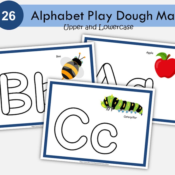 Playdoh and Letters - Etsy