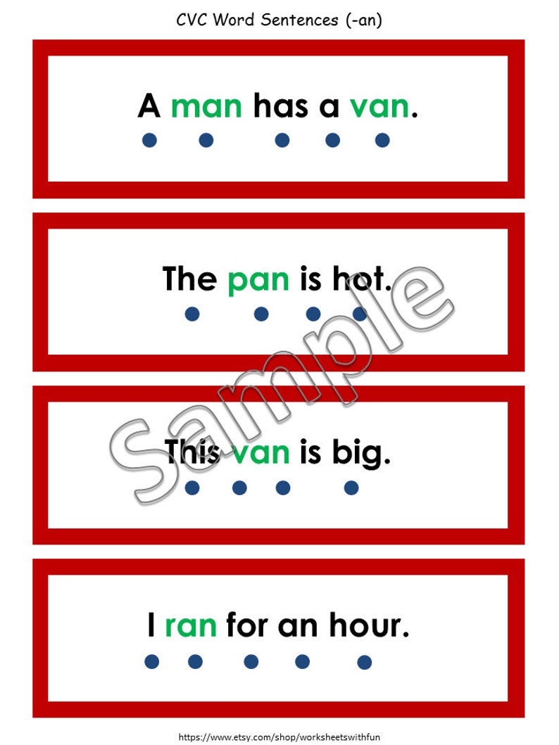 CVC Words Reading Booklets: Kindergarten Phonics (digital Download) - Etsy