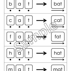 CVC Words Worksheets, Phonics Book, Words Family Busy Book, Sight Words ...