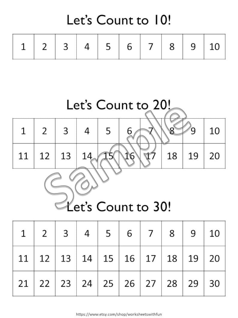 Missing Number Worksheets 1–120 | Counting Practice 1–10 to 120 | Math ...