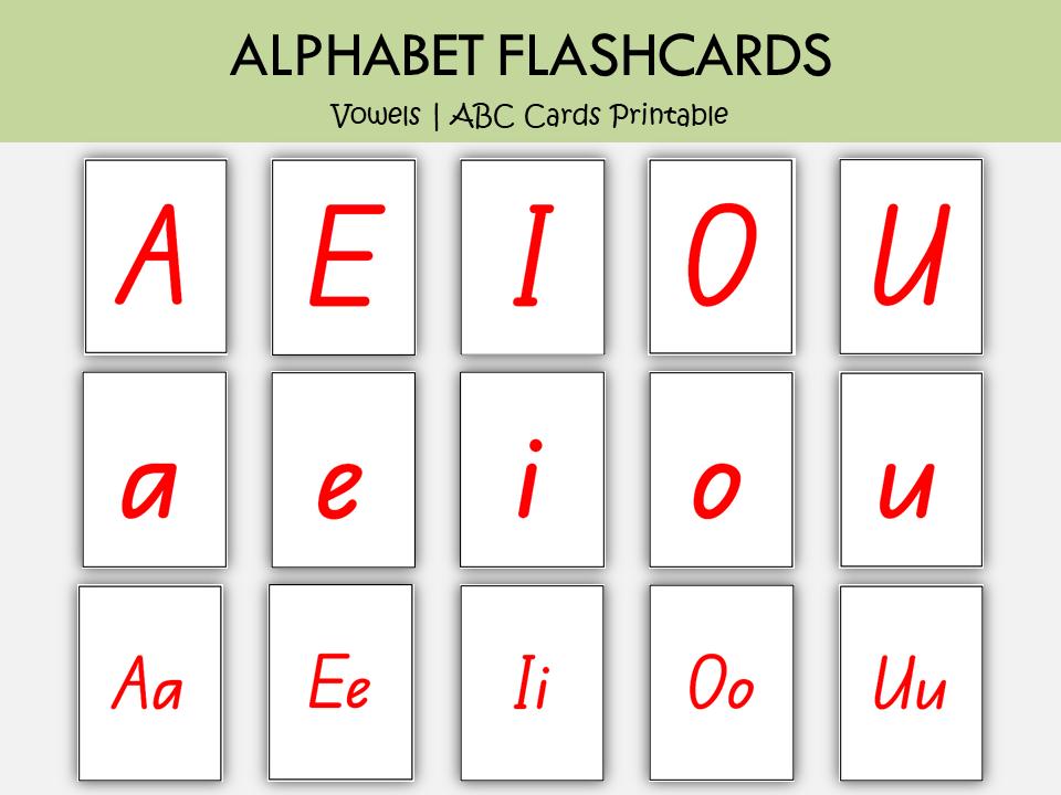 Alphabet Flashcards Printable A-Z | Uppercase Lowercase Letter Cards ...
