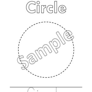 2D Shape Tracing Worksheets Printable | Shape Coloring & Name Tracing ...