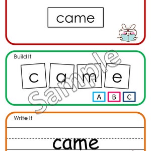 Sight Word Mat, Sight Word Builder, 100 Sight Words, Learning Sight ...