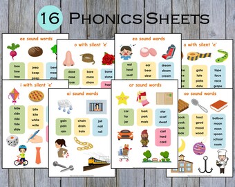 Montessori Phonics Alphabet Sound Chart/ Phonics Poster / Kindergarten ...