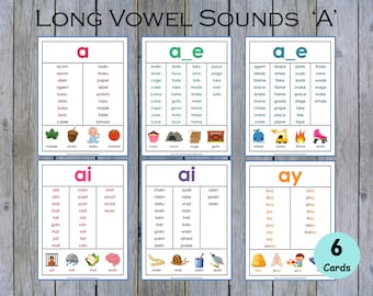 Phonics Worksheets Cvce Long Vowels-read Write & - Etsy Hong Kong