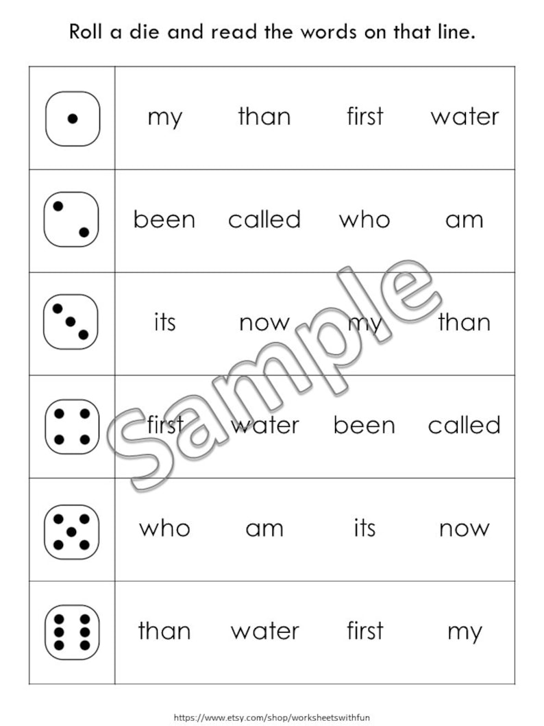 Fry First 100 Sight Words Worksheets Bundle | Read Trace Write ...