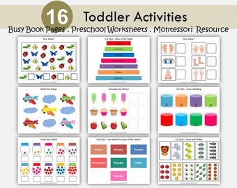 Korean Printable, Toddler Learning Binder, Preschool Activities ...