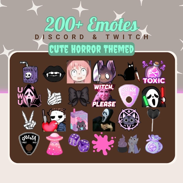 Goth Cute Emotes - Etsy UK