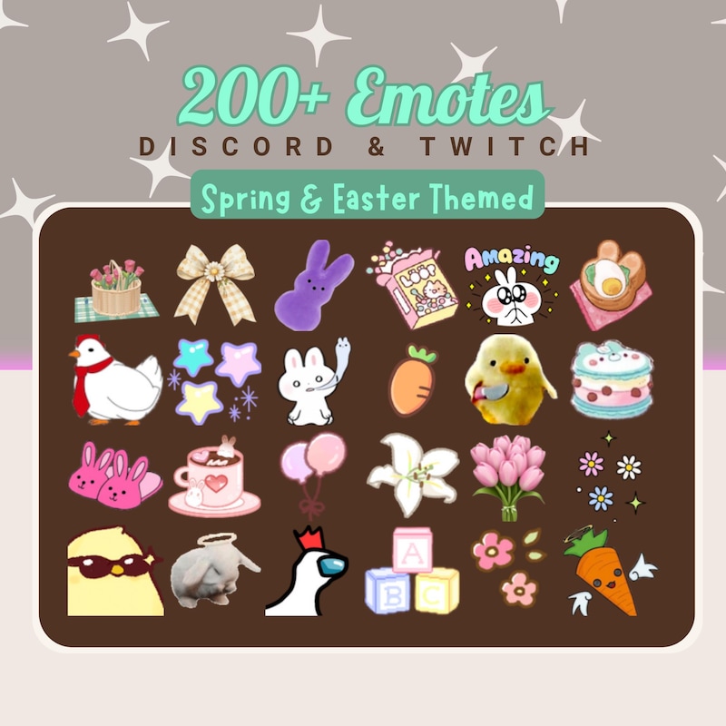 Easter Emojis Discord - Etsy