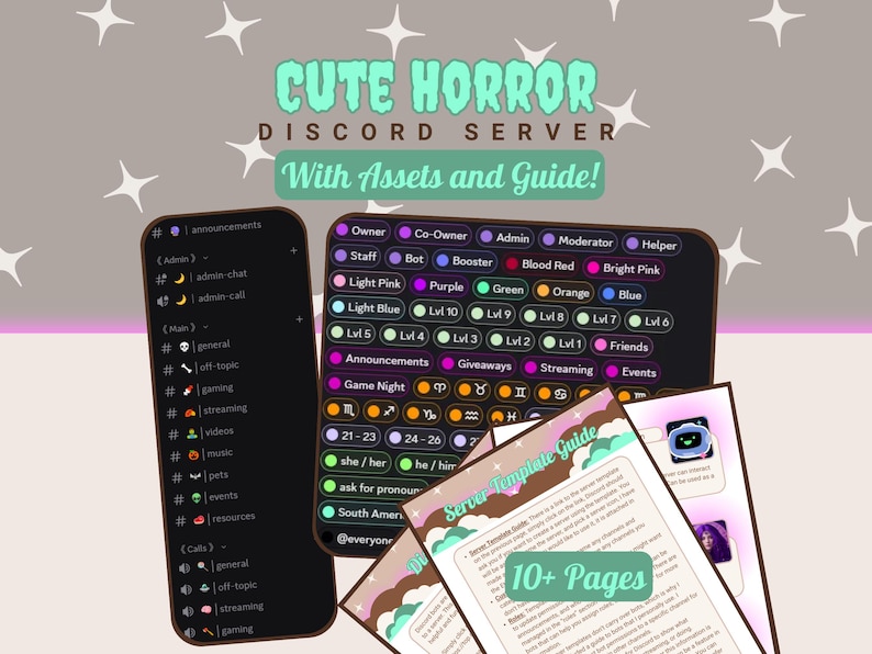 Cute Horror Discord Server | Beginner Friendly Guide, Art, Roles, Icon ...