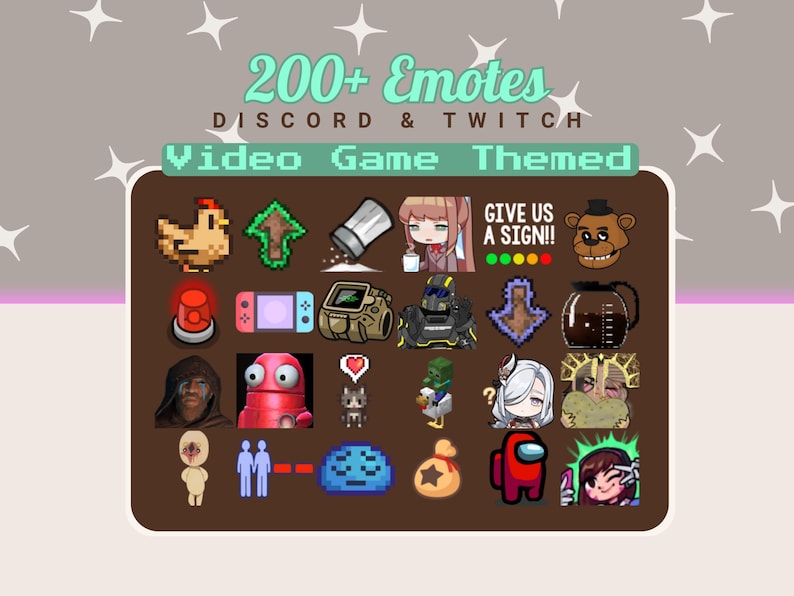 200+ Video Game Emotes Pack | for Discord and Twitch | Includes ...