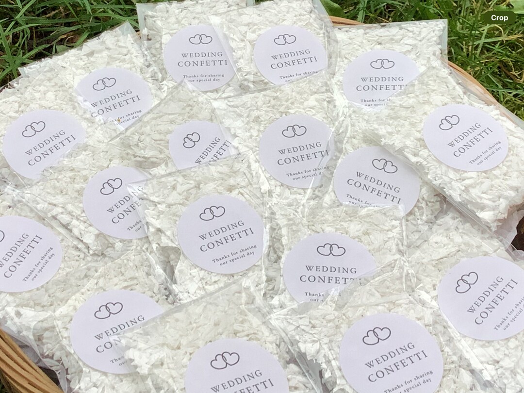 85 Confetti Packets White Snow Flakes,artificial White Wedding Confetti ...