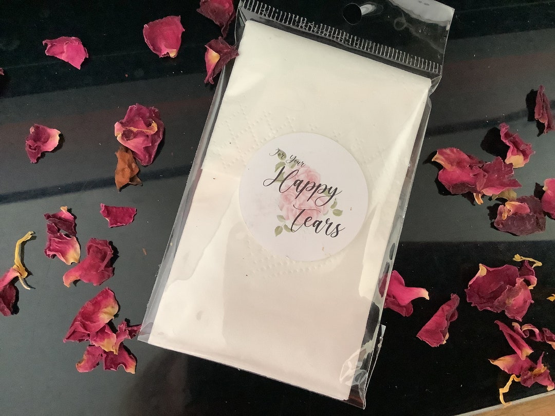 100 Wedding Day Tissues / Paper Hankies for Your Happy Tears - Etsy ...