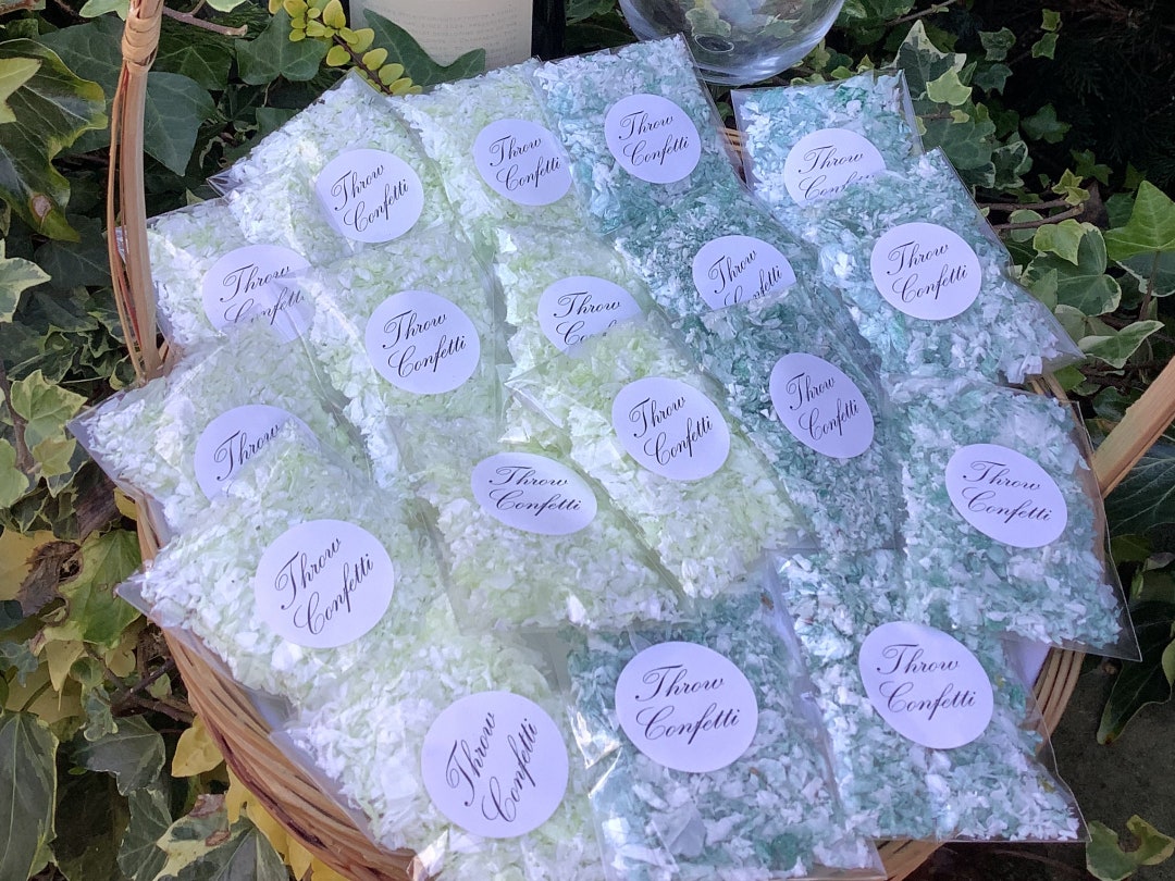 75 Sage Green Confetti or Forest Green Confetti + White PLA Snowflake ...