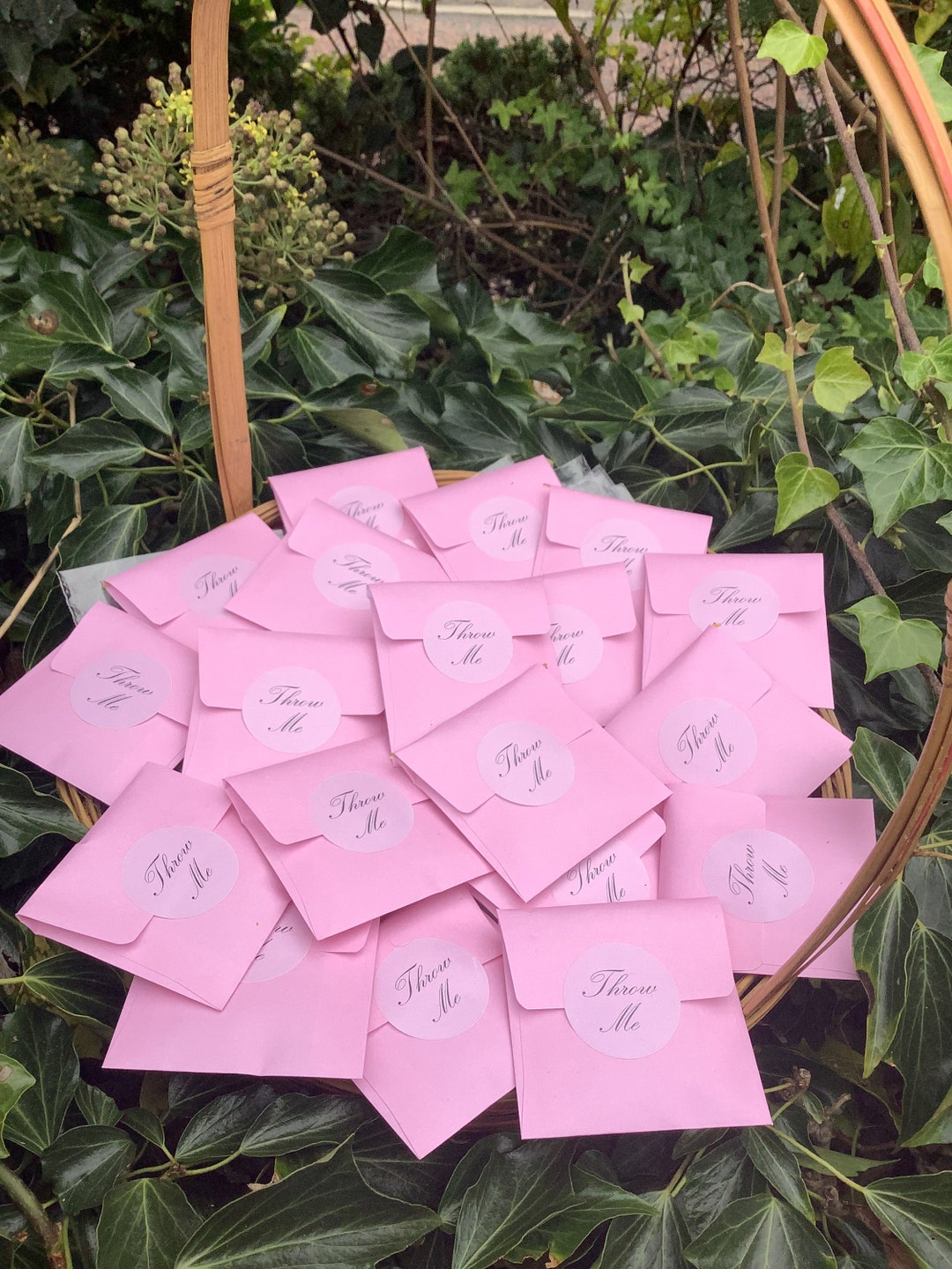 100 Pink Wedding Confetti Throws Full of Biodegradable Dried ...