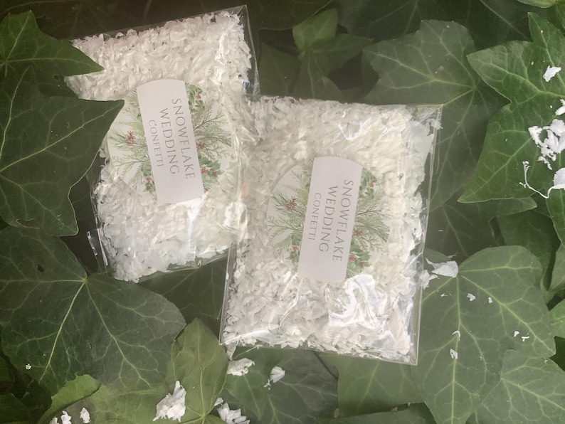 50 Snowflake Wedding Confetti Bags – DIY Biodegradable Throws - Etsy
