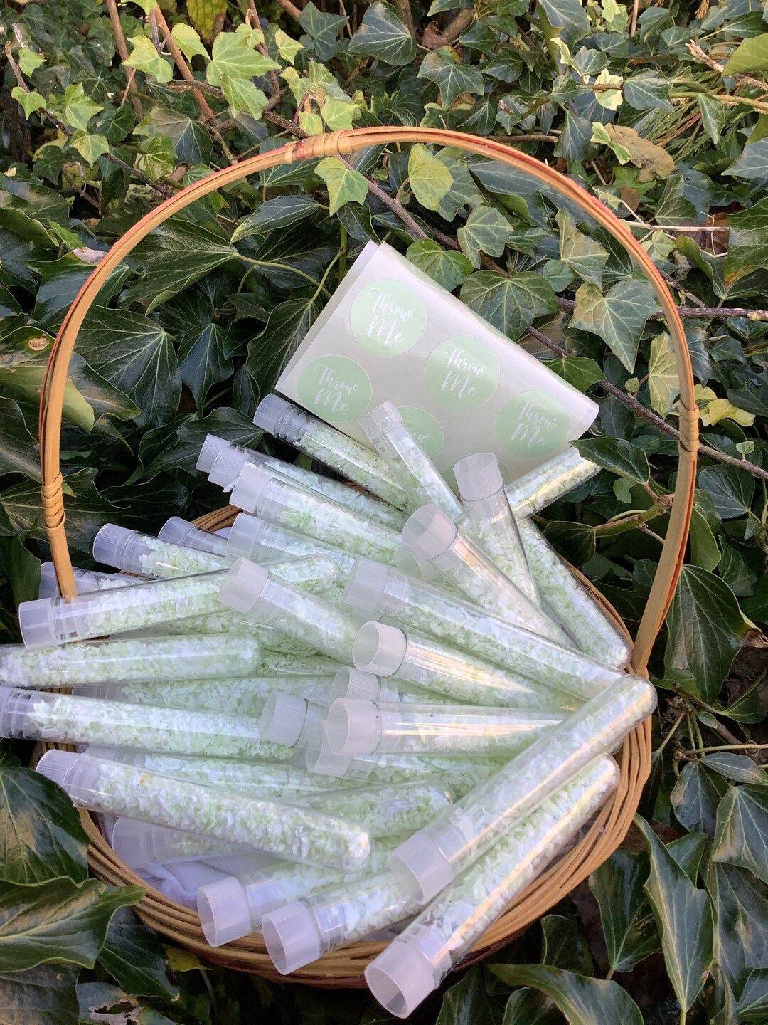 50 Sage Green Wedding Confetti Throw Tubes most Colours in - Etsy