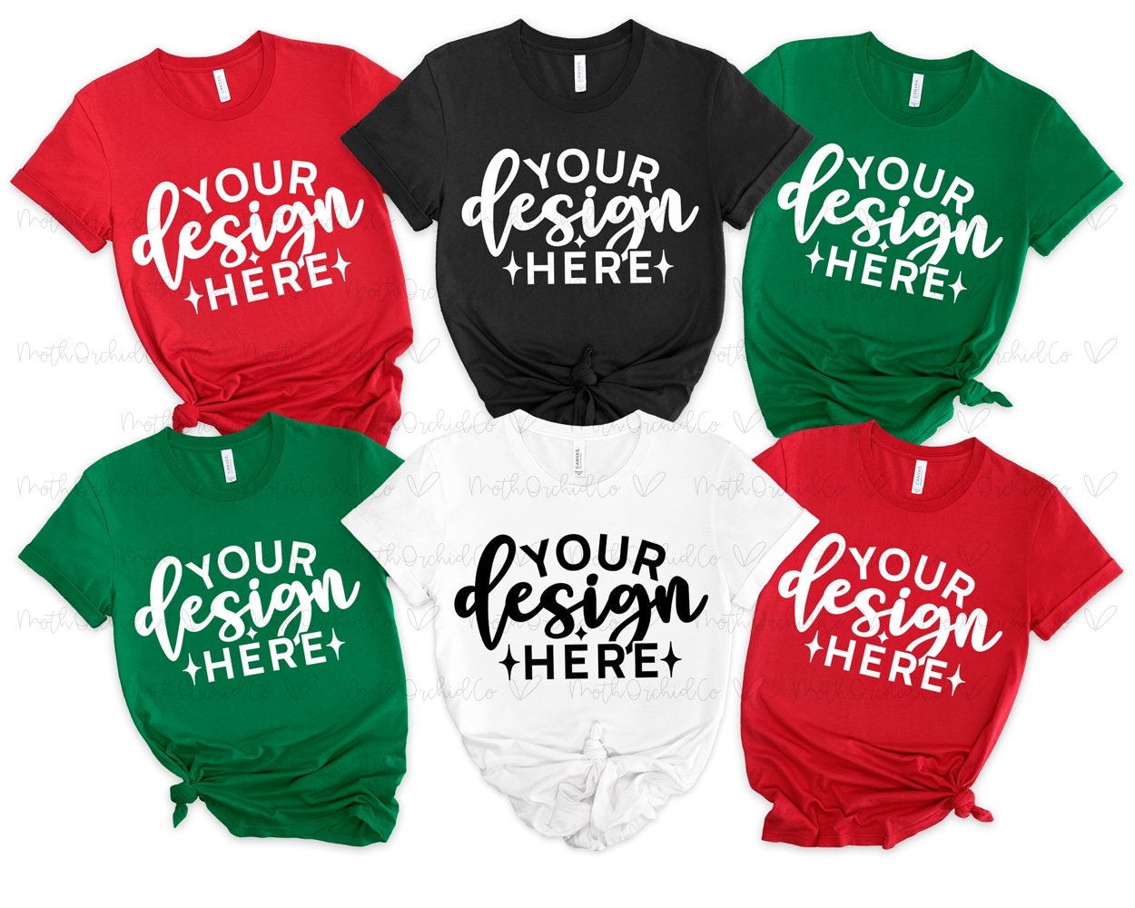 Bella Canvas Multiple Shirt Mockup 3001 Multiple Shirt - Etsy