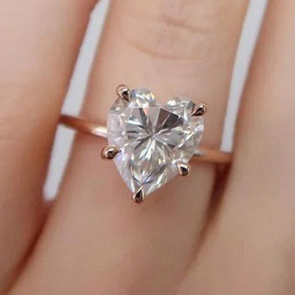 Heart Cut Ring - Etsy