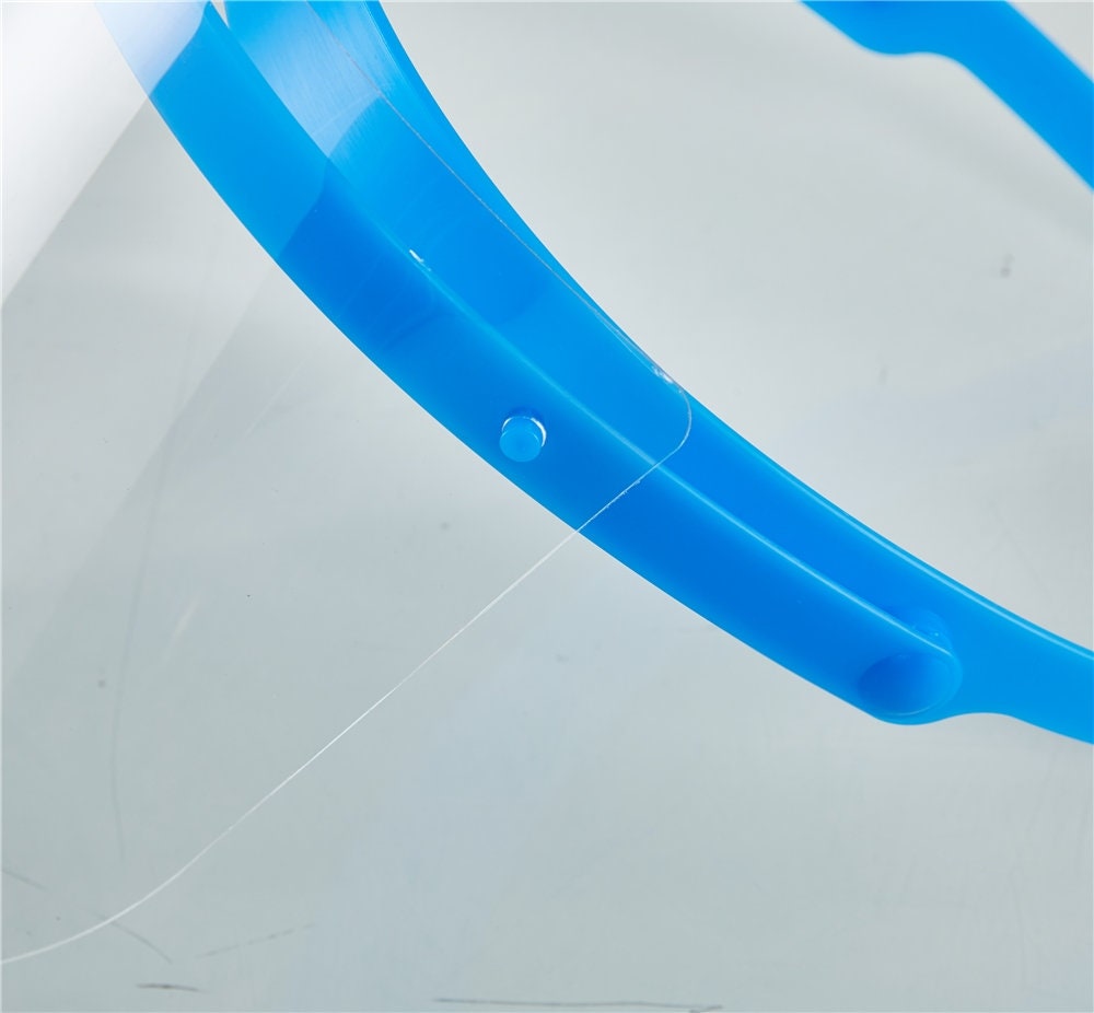 2 Pack Adjustable Clear Face Shields Elastic Band Face - Etsy UK