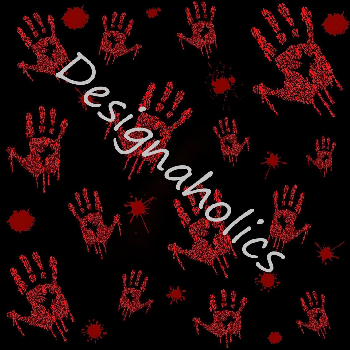 Horror Hands Seamless File - Etsy