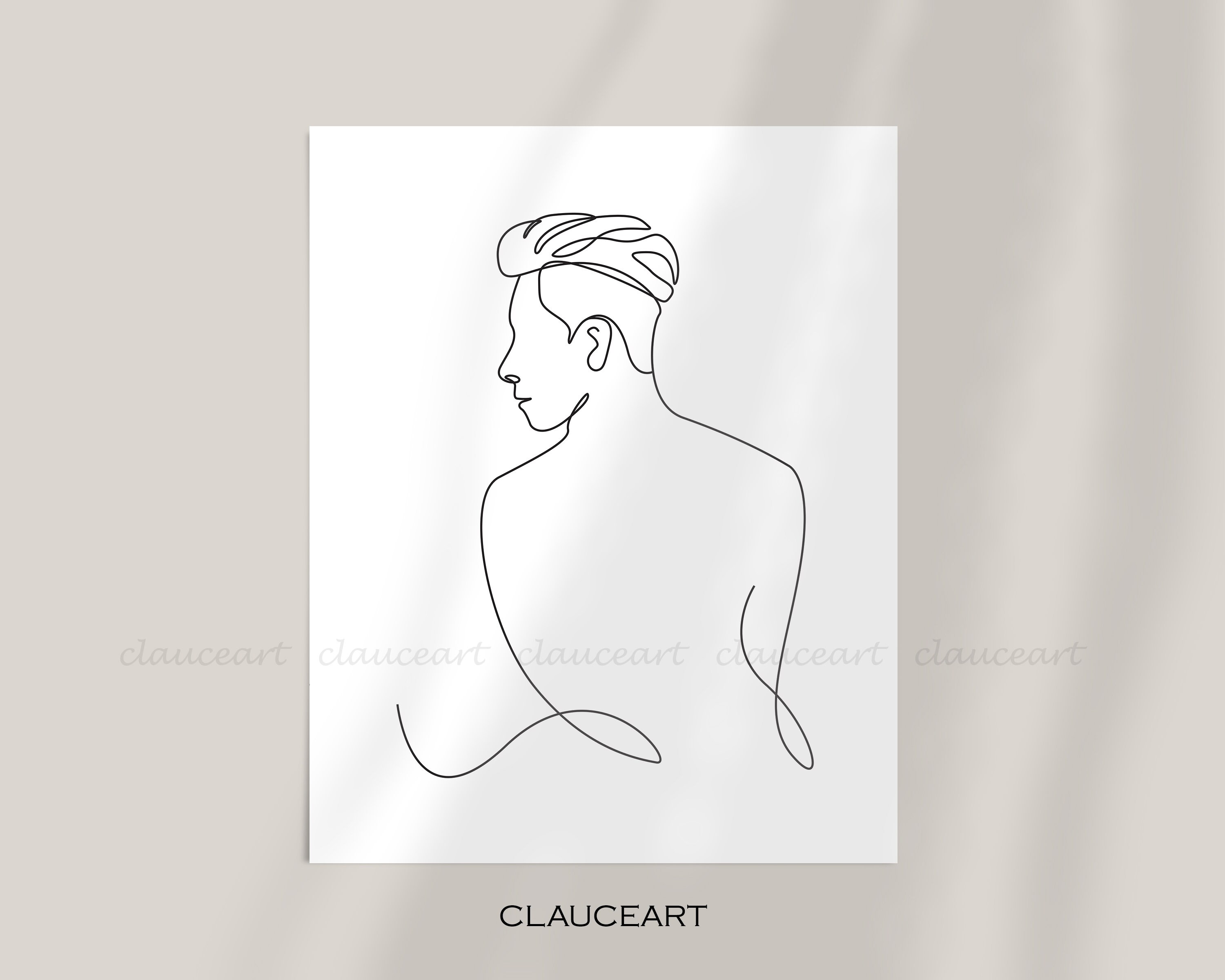 Male Line Art, Man Line Drawing, One Line Art, Minimalist Wall Art, Man ...