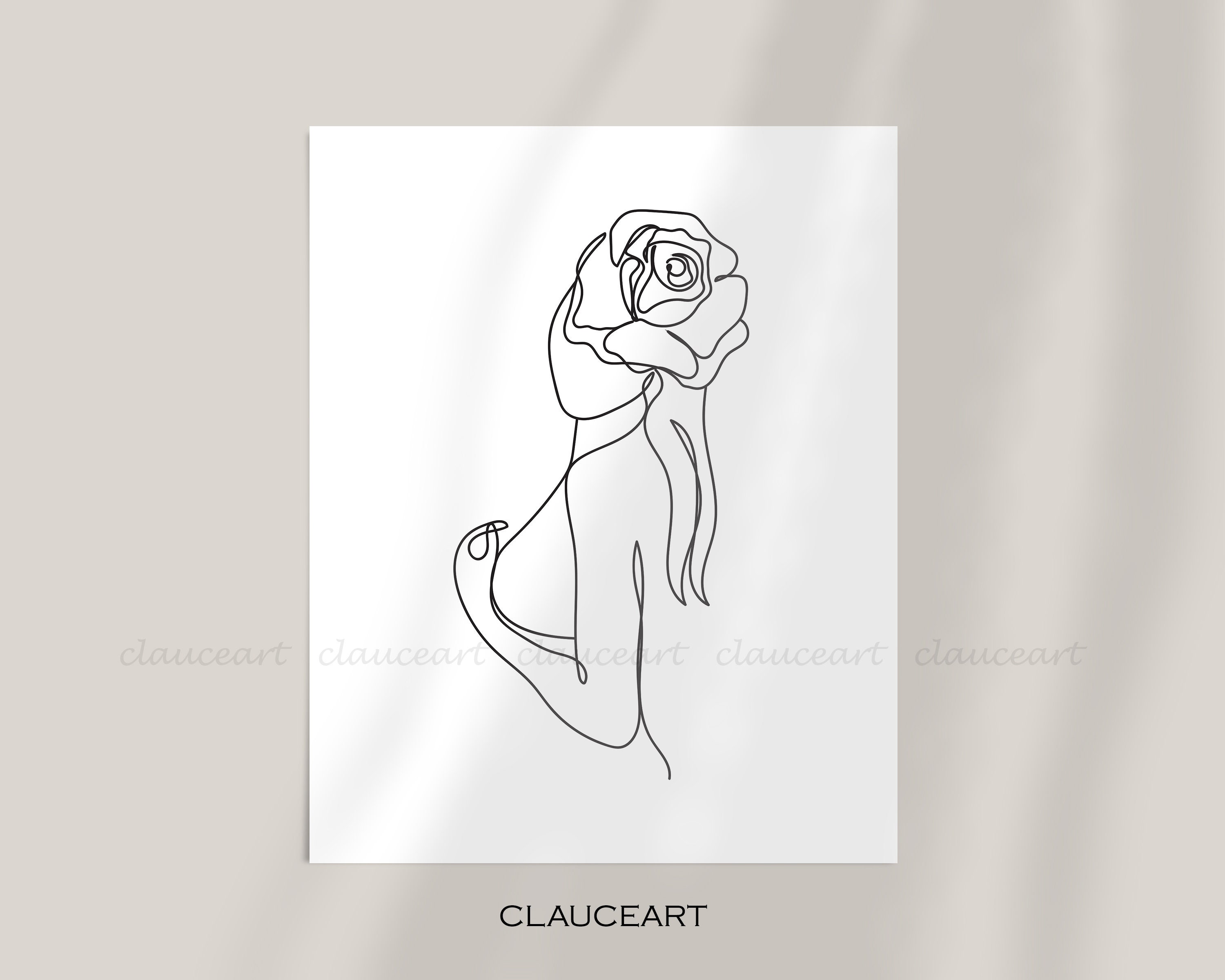 Woman Flower Head Line Art, SVG, One Line Drawing, Minimalist Wall Art ...