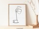 Coffee One Line Art Coffee Line Drawing Minimalist Wall Art - Etsy
