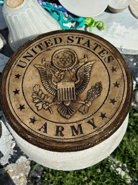 Army Military Cement Stepping Stone Garden Paver - Etsy
