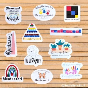 Waterproof Montessori Sticker / Teacher Sticker / Montessori Mom ...