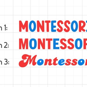 Montessori Decal Red Consonants Blue Vowels - Etsy
