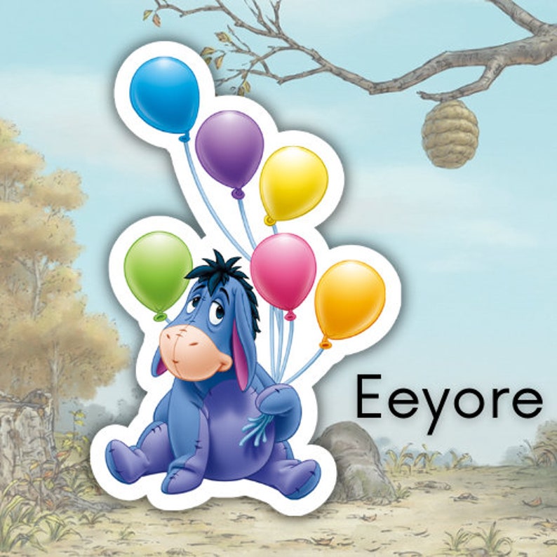 Winnie the Pooh & Friends Sticker Pack / Individual - Waterproof - Etsy