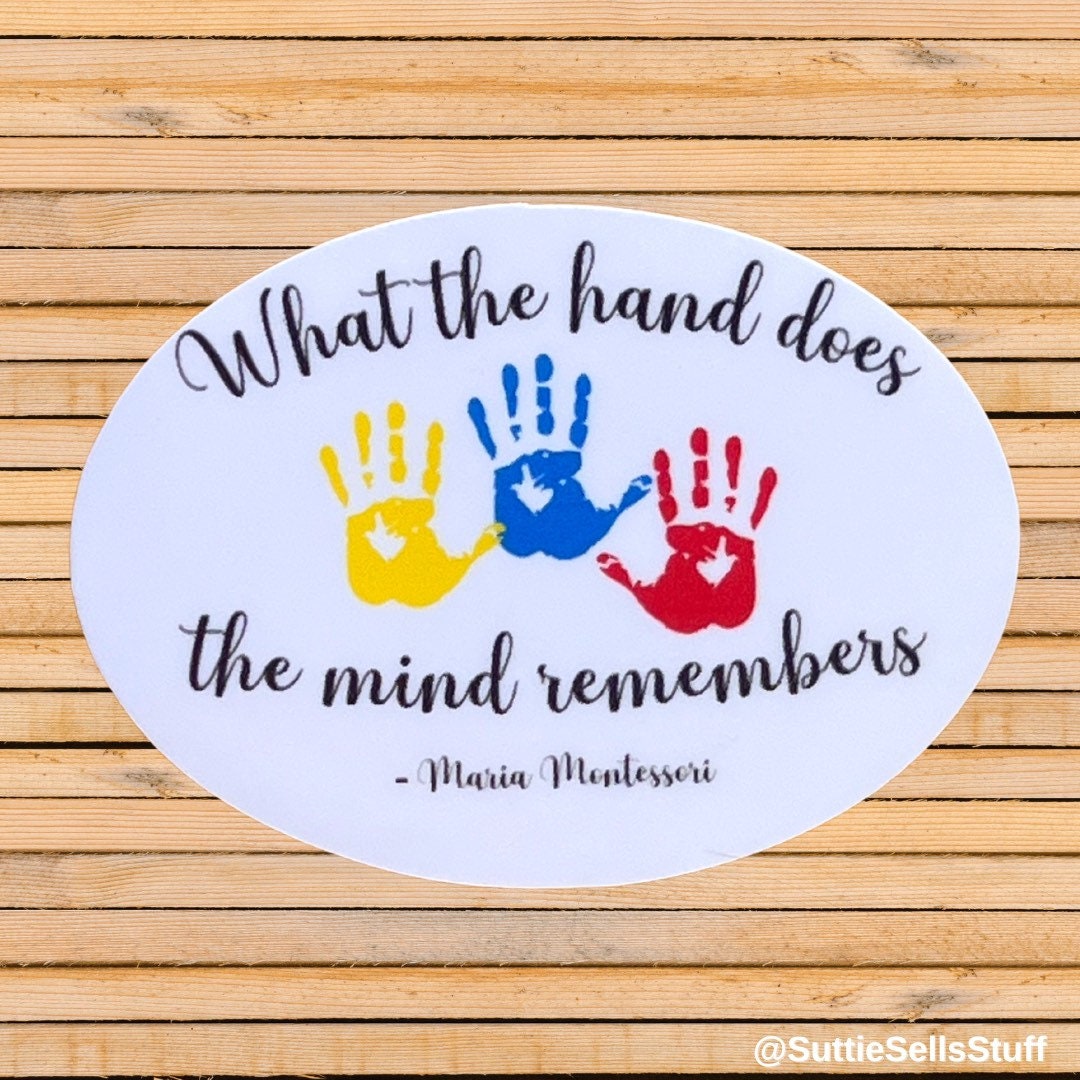 Waterproof Montessori Sticker / Teacher Sticker / Montessori Mom ...