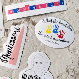 Waterproof Montessori Stickers Pack of 7 / Teacher Gift / School Gift ...