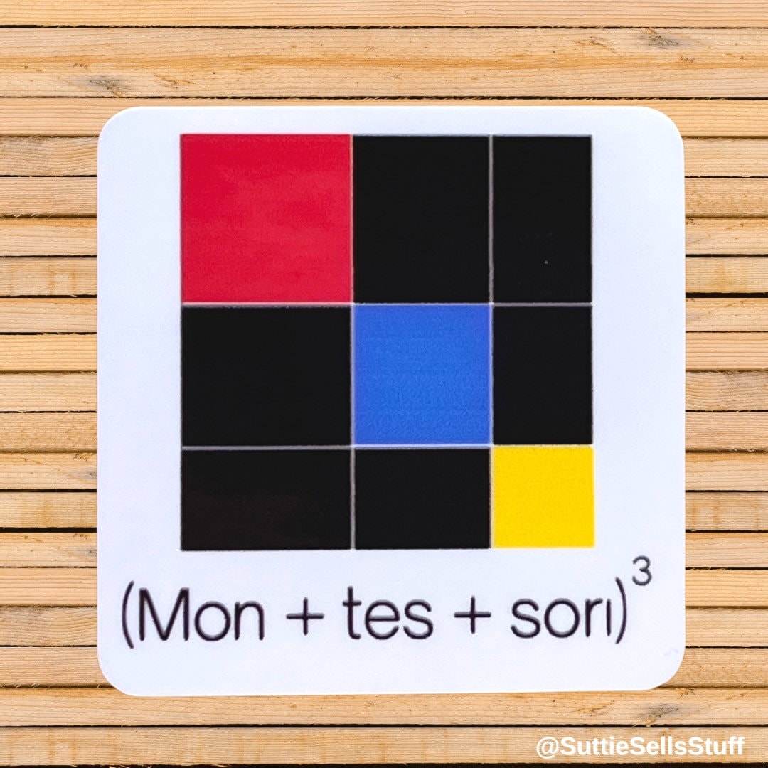 Waterproof Montessori Trinomial Cube Operation / Math Teacher ...