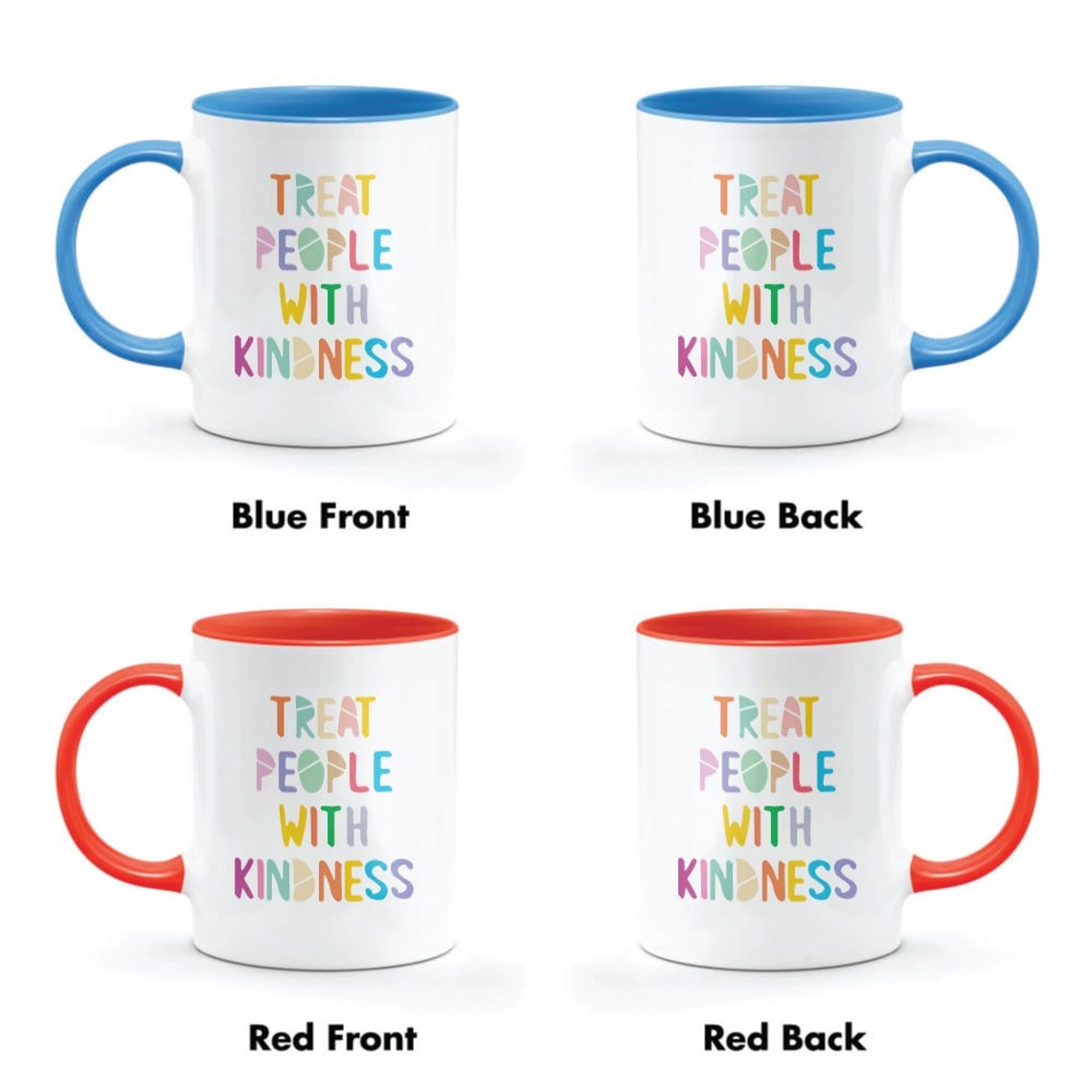 Treat People Kindness Inspirational Mug Kind Coffee Office | Etsy